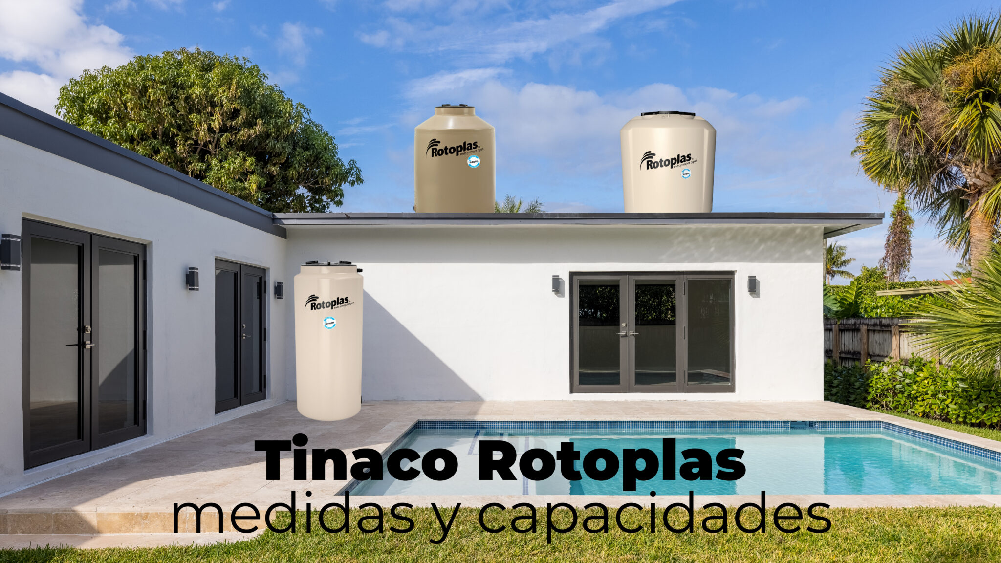 Tinaco Rotoplas medidas y capacidades | MN Home Center
