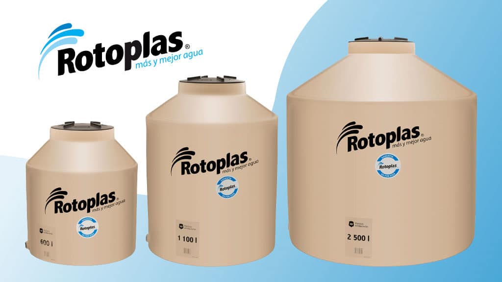Medidas y capacidades de los tinacos Rotoplas