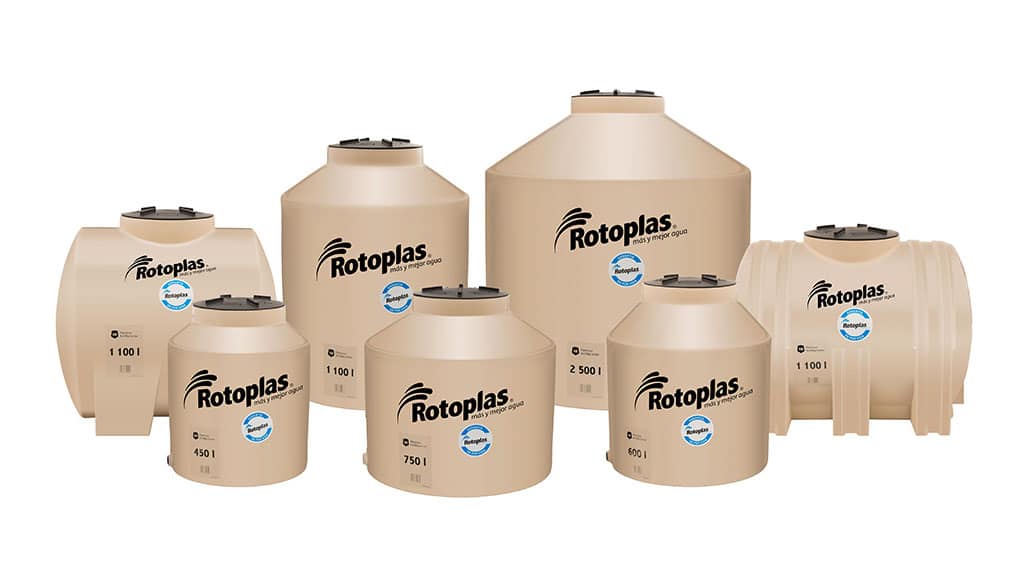Medidas y capacidades de los tinacos Rotoplas